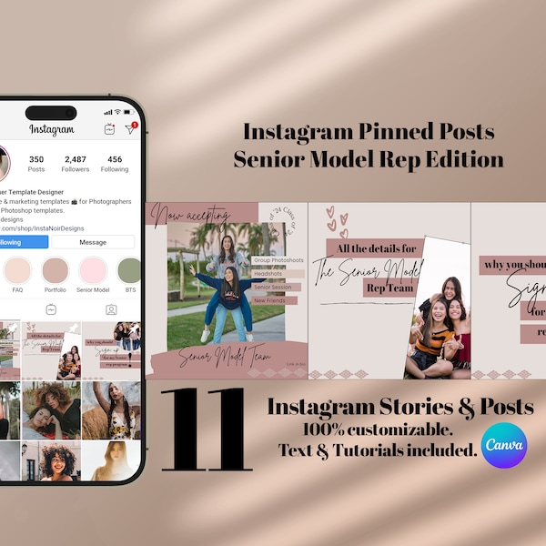 Instagram Pinned Posts Banner Template - Etsy
