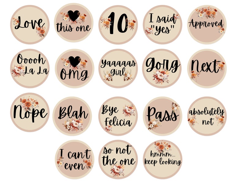 Terracotta Watercolor Flowers Wedding Dress Shopping Paddle Sign ...