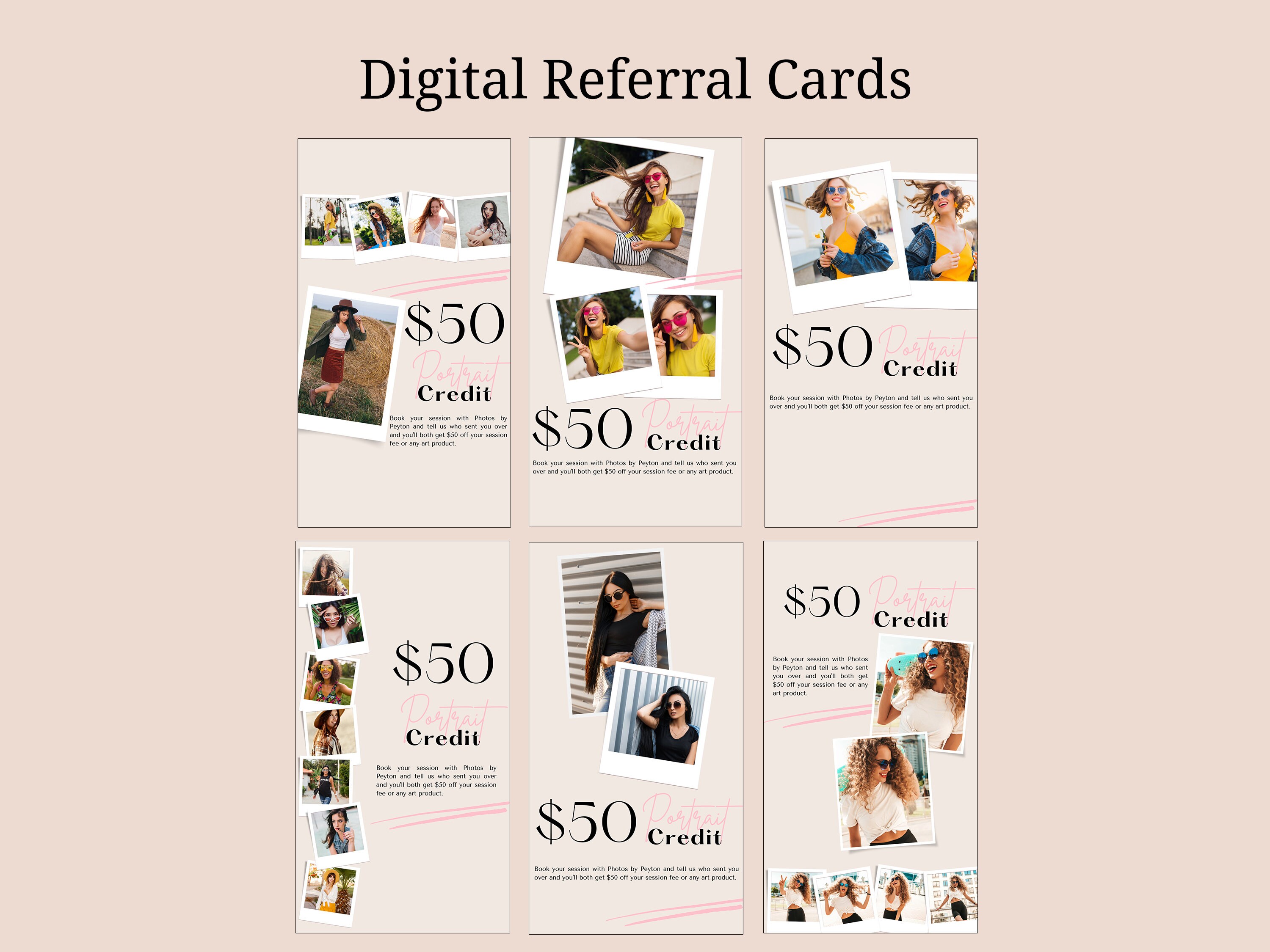 Canva Digital Photographer Referral Program, Portrait Referral Discount ...