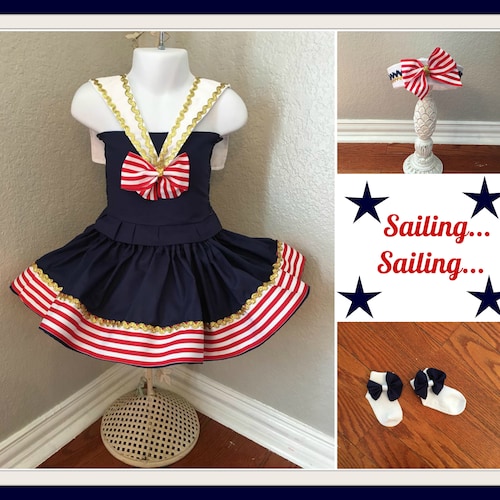 Patriotic Pageant Dress RWB Wear OOC Red White Blue Flag | Etsy