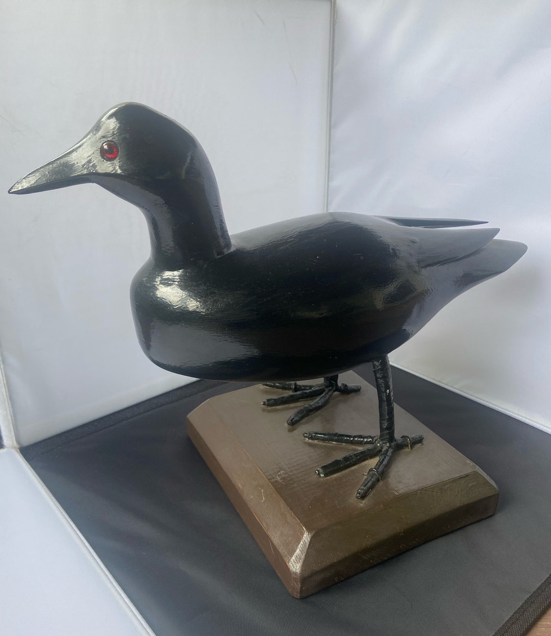 Neil Levy Folk Art Bird Carving Crow Blandford Nova Scotia Vintage - Etsy