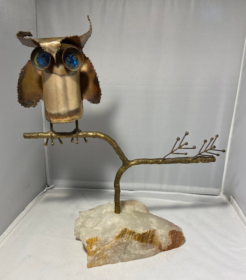 C. Jere 1970 Mid Century Modern MCM Owl on Branch Metal | Etsy
