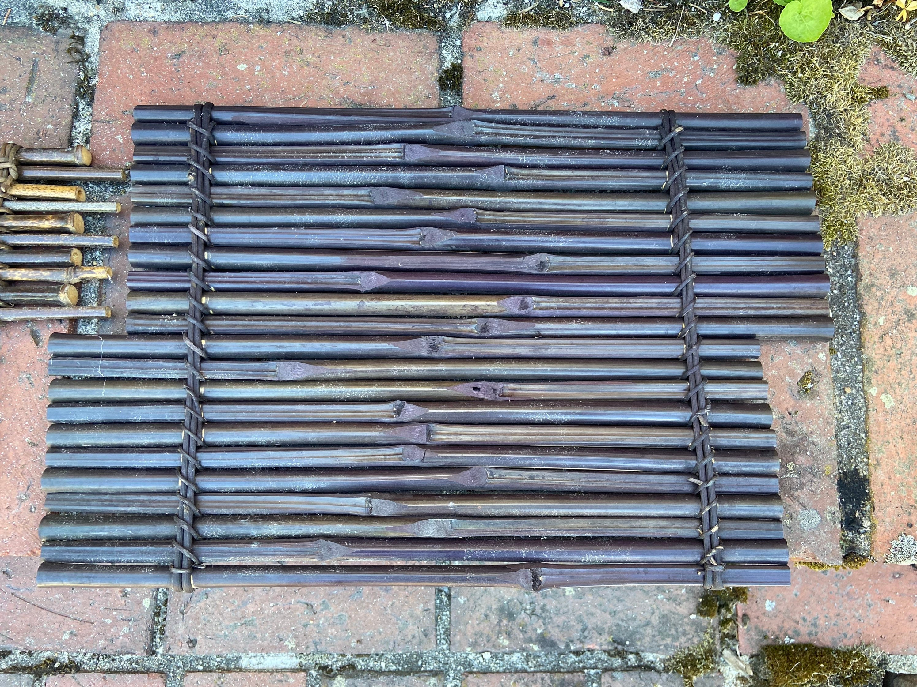 Ikebana Asian Japanese Mats 2 Mat Bamboo Bonsai Vintage Flower ...