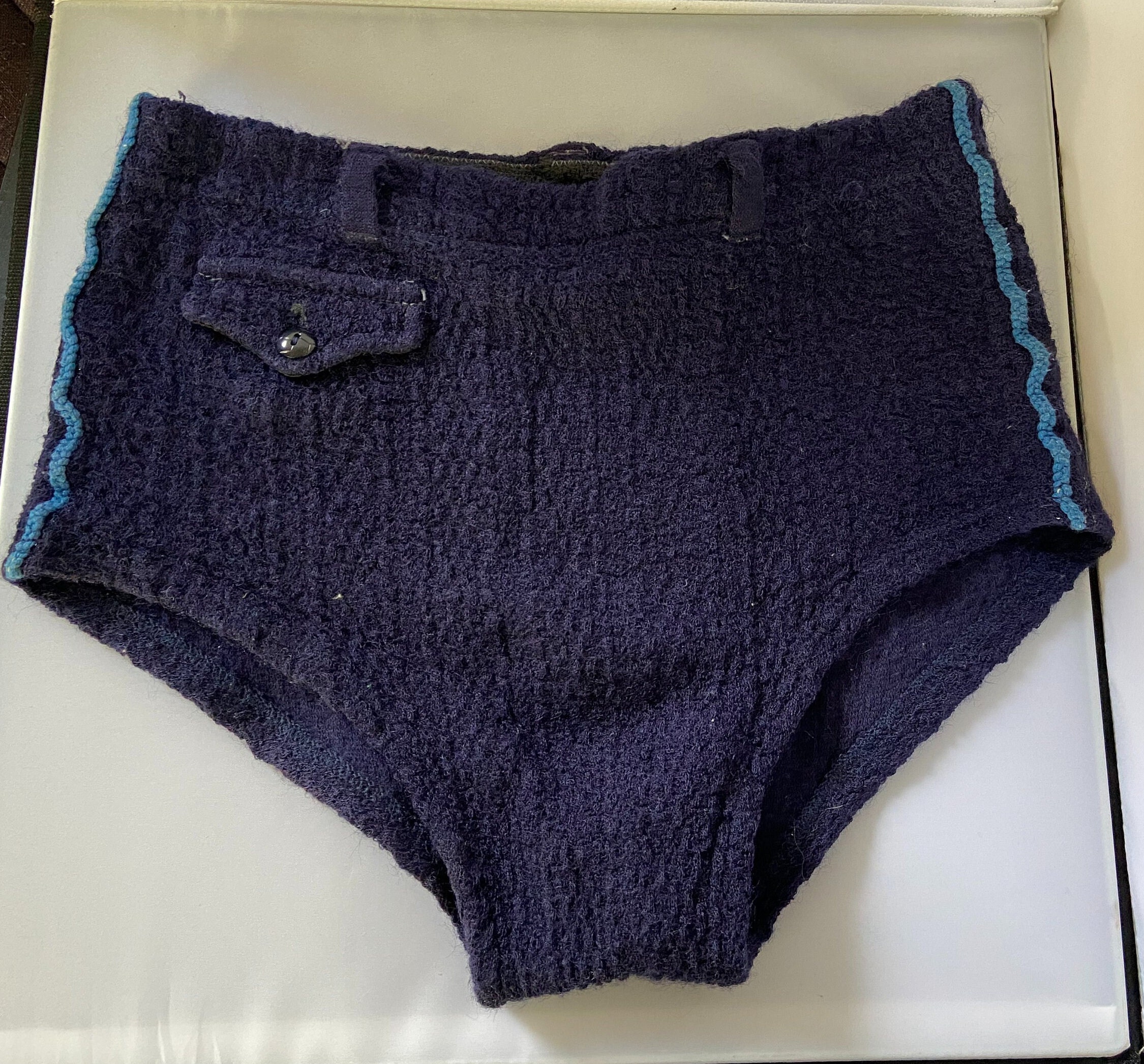 Mens Vintage Bathing Suit Wool 1940s Streamline Swim Togs Trunks - Etsy