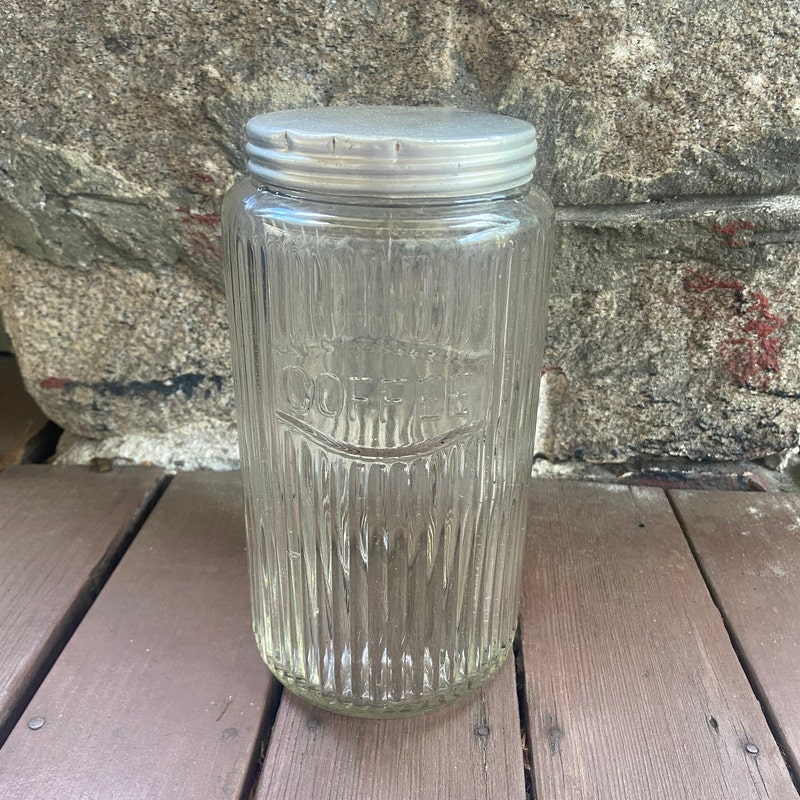 Vintage Coffee Jar - Etsy