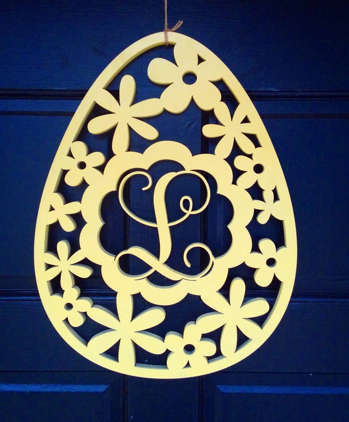 18 Easter Egg Monogram / Spring Monogram / Easter Door - Etsy