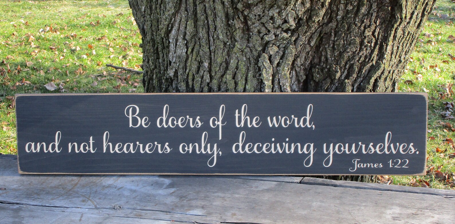 Be Doers of the Word Religious Wood Sign Christian Sign/ - Etsy