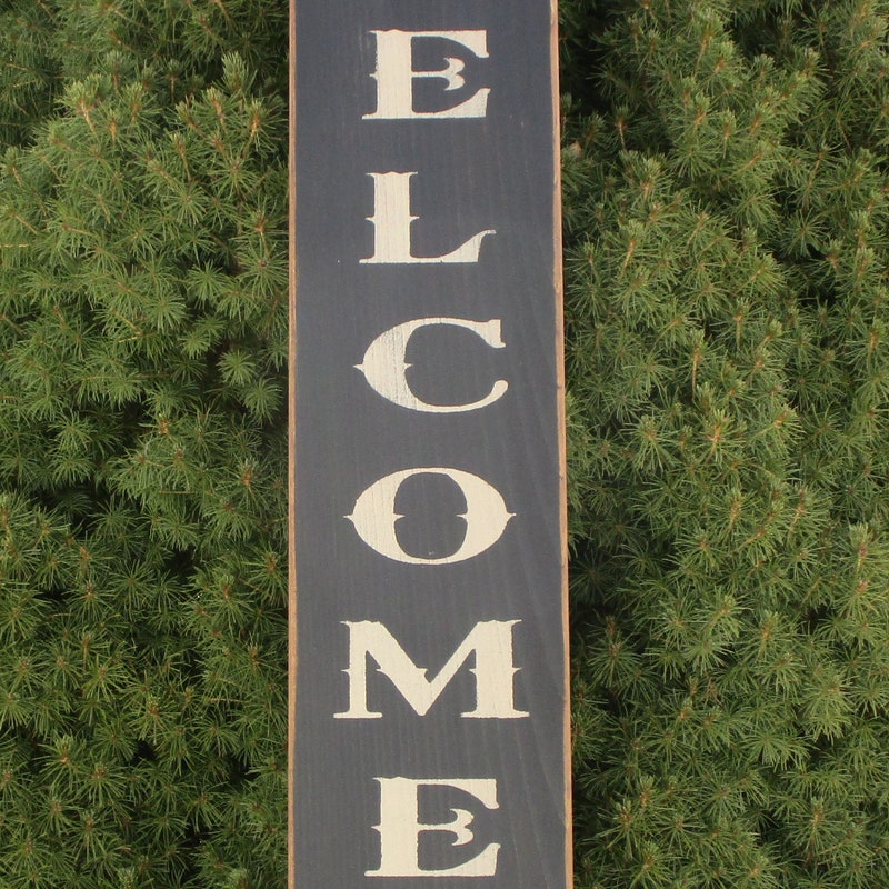 Primitive Welcome - Etsy