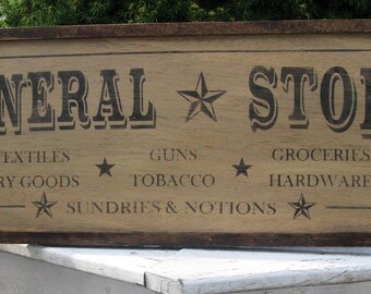 Dry Goods Store Sign | Etsy