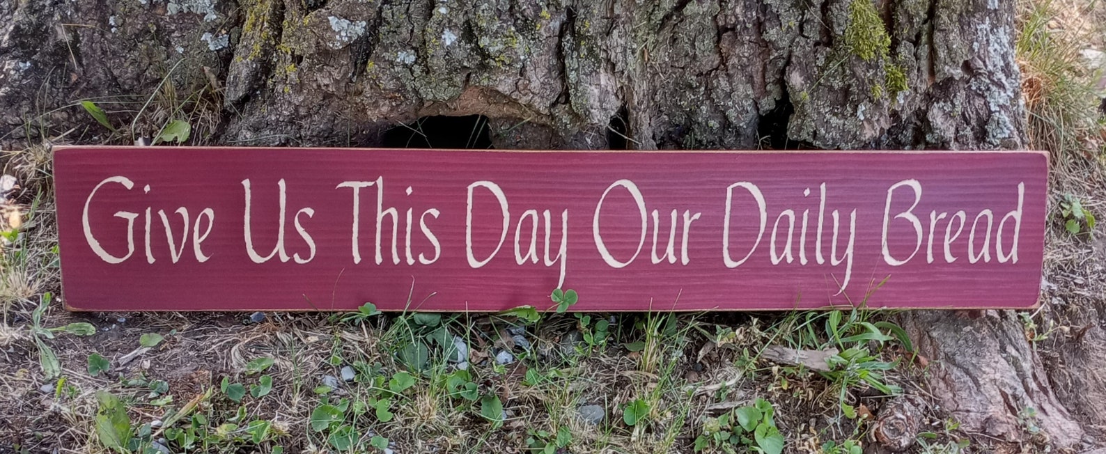 Give Us This Day Our Daily Bread Wood Sign Blessing Sign/ - Etsy