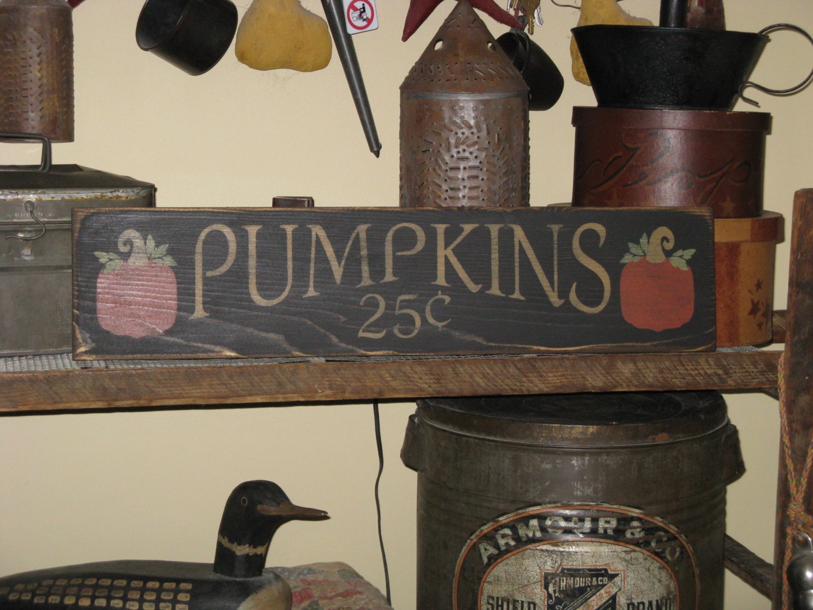 Pumpkins 25c Wood Sign Pumpkin Sign Fall Sign Autumn Sign - Etsy