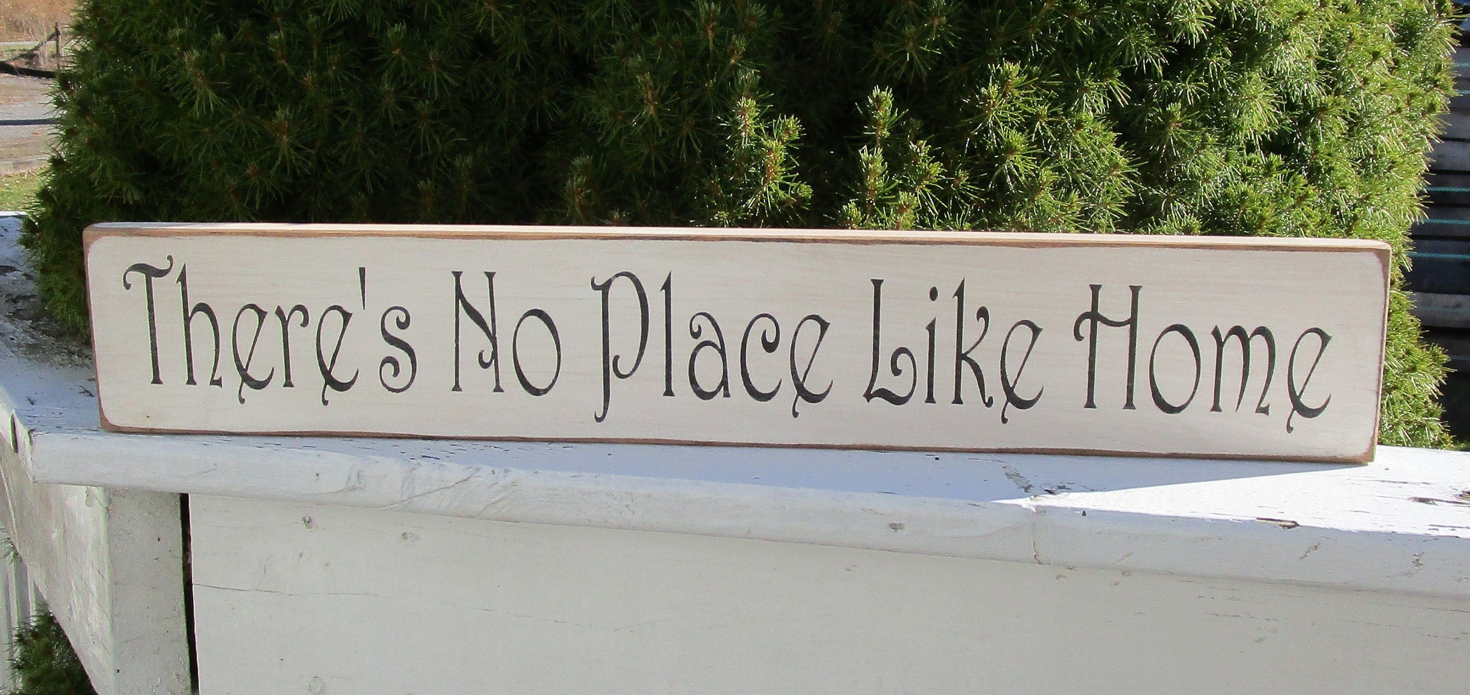 There's No Place Like Home Wood Sign Housewarming Gift/ - Etsy