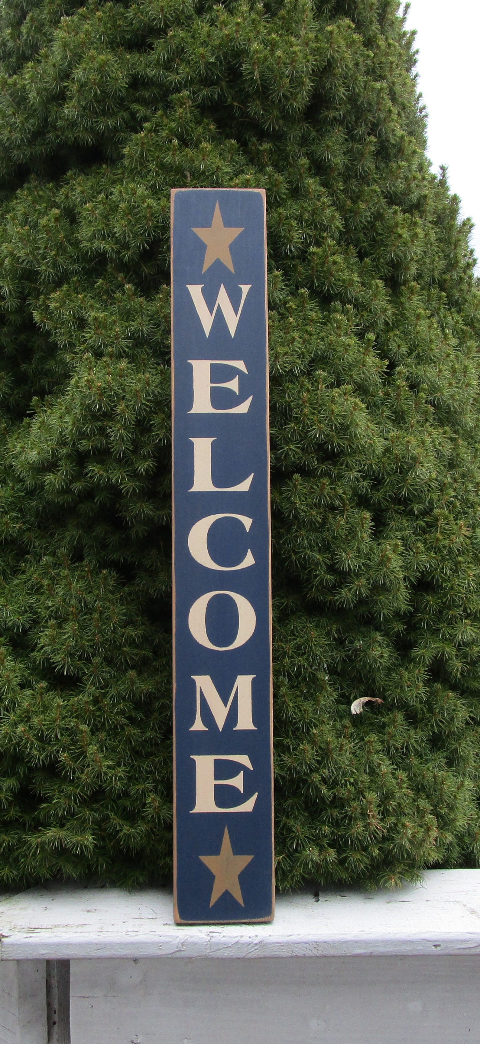 Vertical Welcome Sign Welcome Sign/ Porch Sign/ Entry Sign/ | Etsy