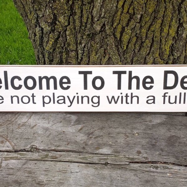 Welcome to the Deck Sign - Etsy