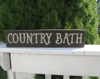 Farmhouse Decor,country Bath, Wood Sign, Bath Sign, Country Decor ...