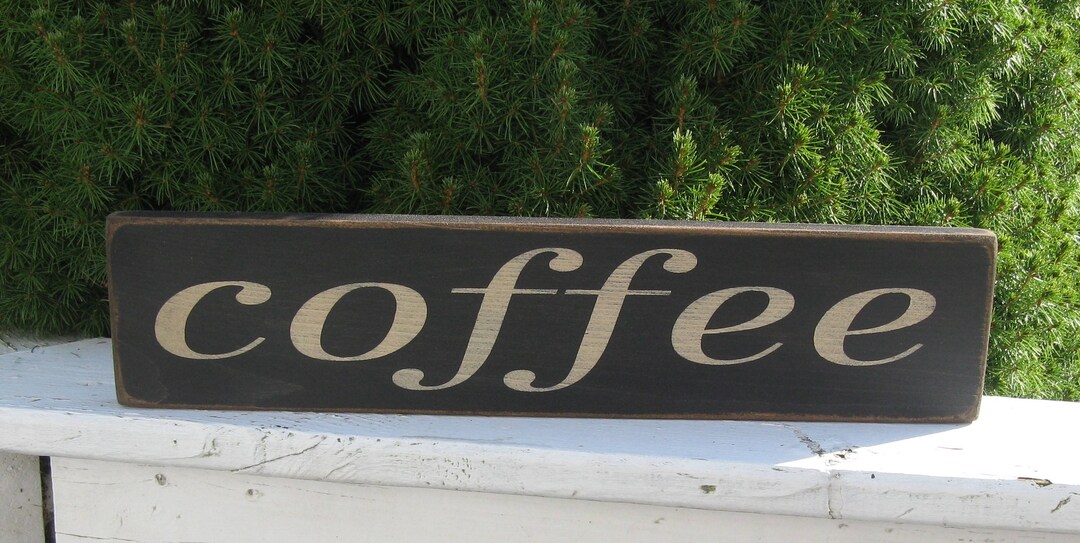 Coffee Wood Sign Coffee Sign/ Kitchen Sign/ Coffee Bar Sign/farmhouse ...