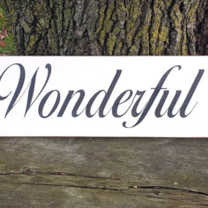Wonderful Life Sign - Etsy