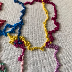 Abstract Embroidery Wall Art- Art and Collectables, Home and Living ...