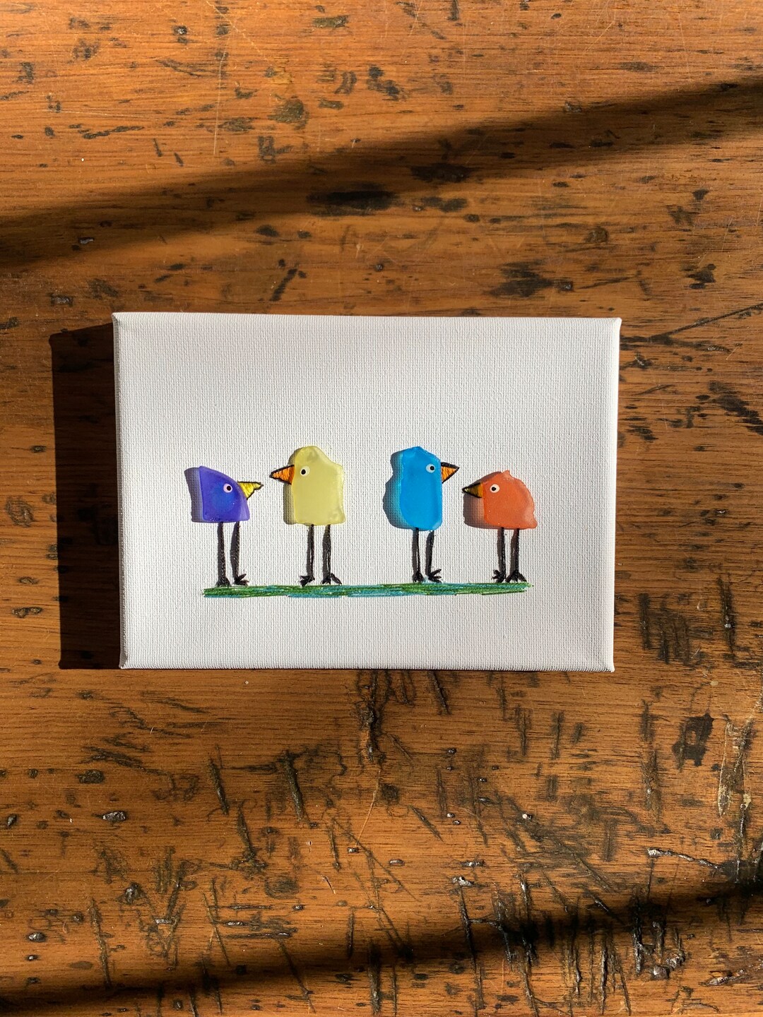 Embroidered Beach Glass Birds, Lake Champlain, Beach Glass, Home and ...