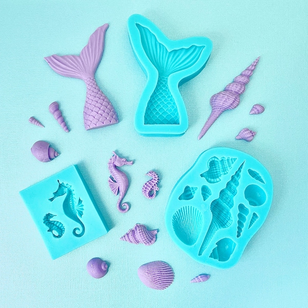 Mermaid Sea Mold Silicone - Etsy