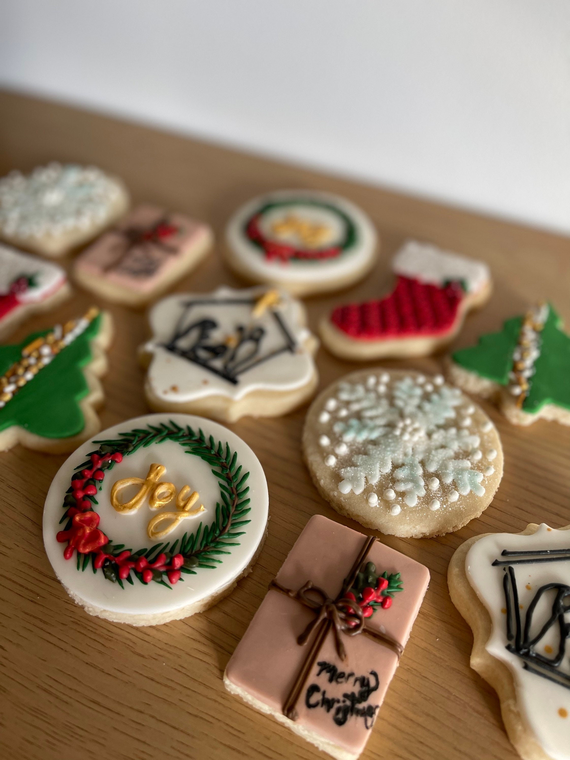 Christmas Decorated Cookies - Etsy