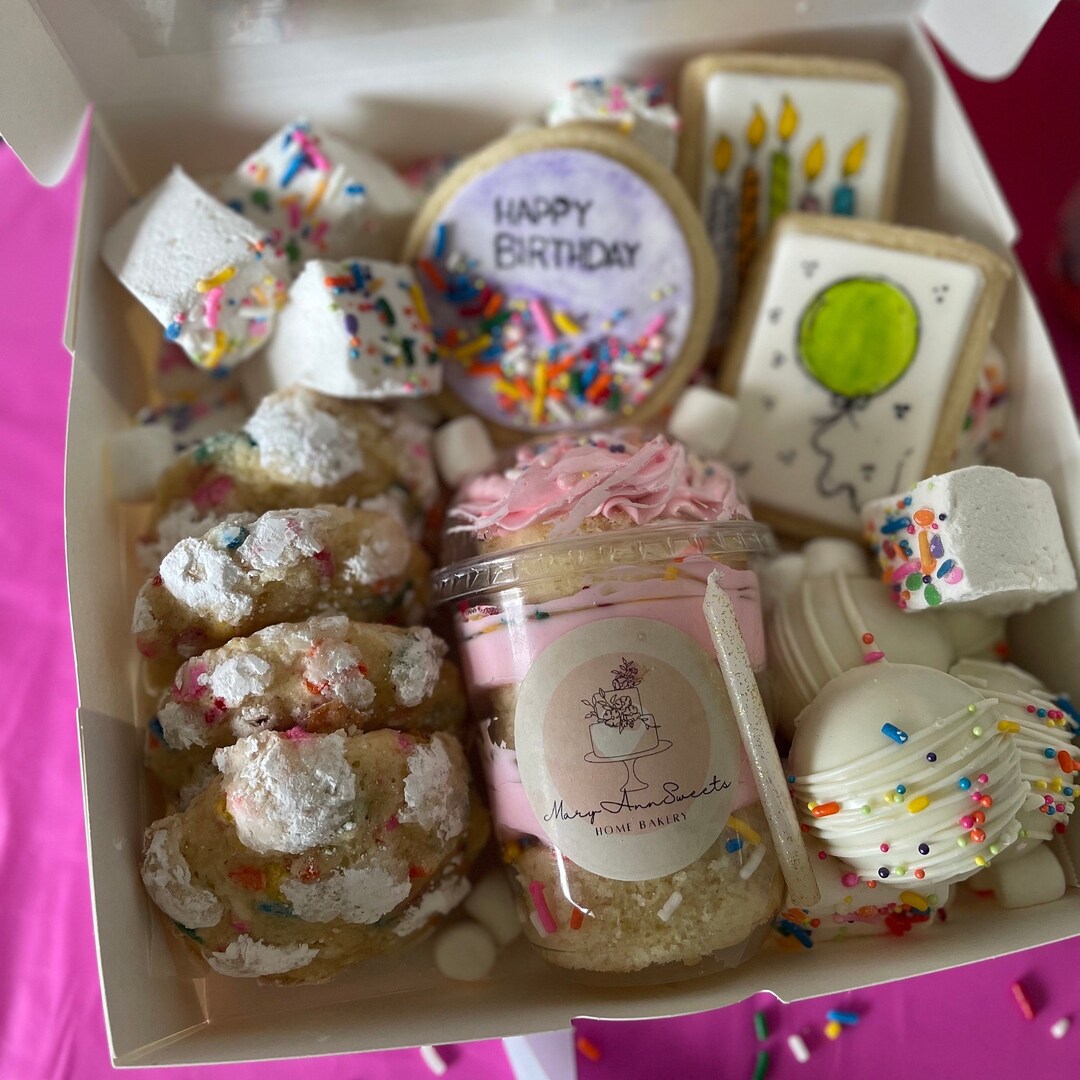 Birthday Assorted Treat Box, Birthday Gift - Etsy