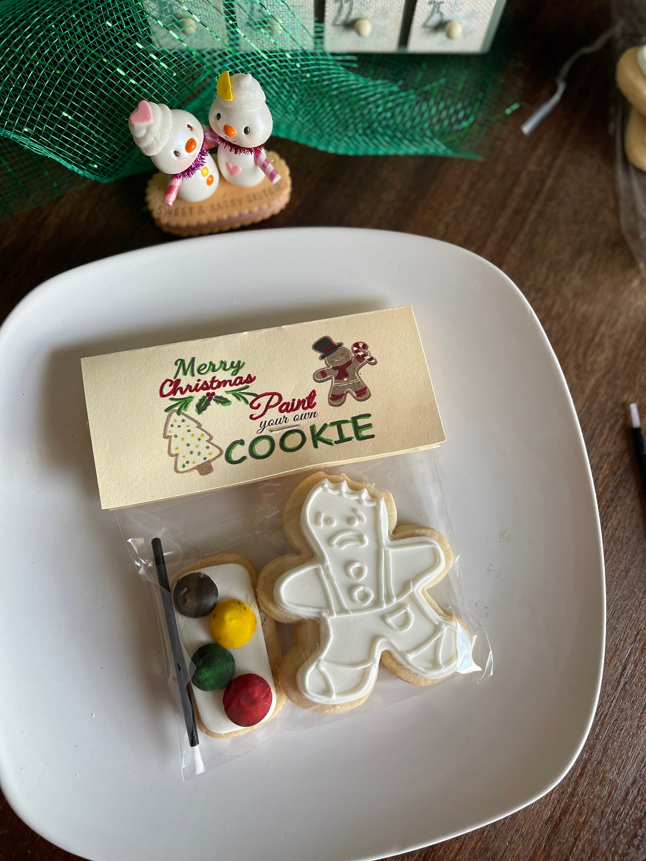 PYO Cookies Christmas/ Paint Your Own Cookies - Etsy