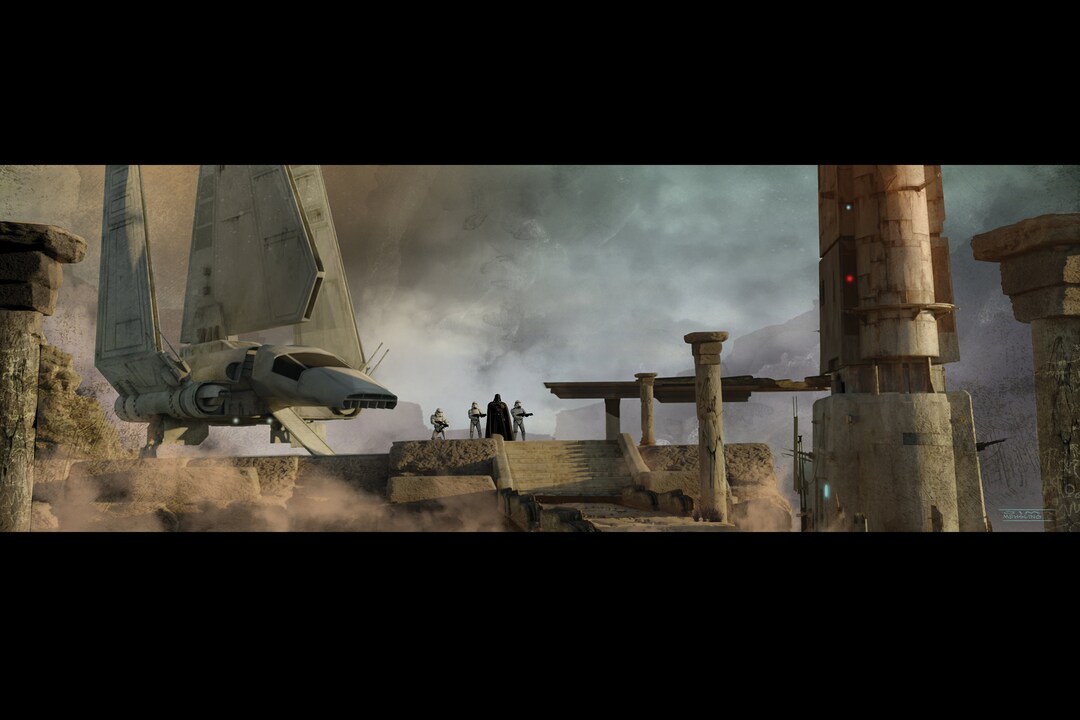 Darth Vader's Shuttle 12x18" Metal Print - Etsy