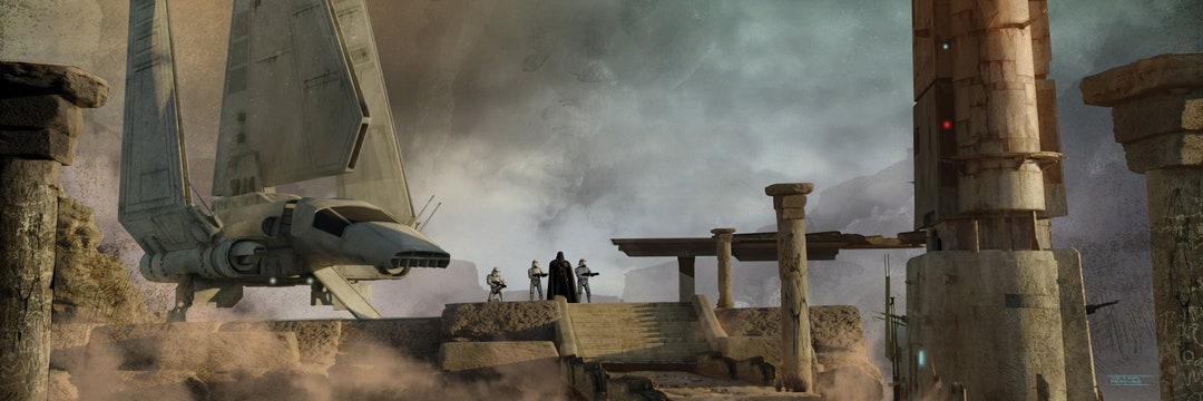 Darth Vader's Shuttle 12x36 Metal Print - Etsy