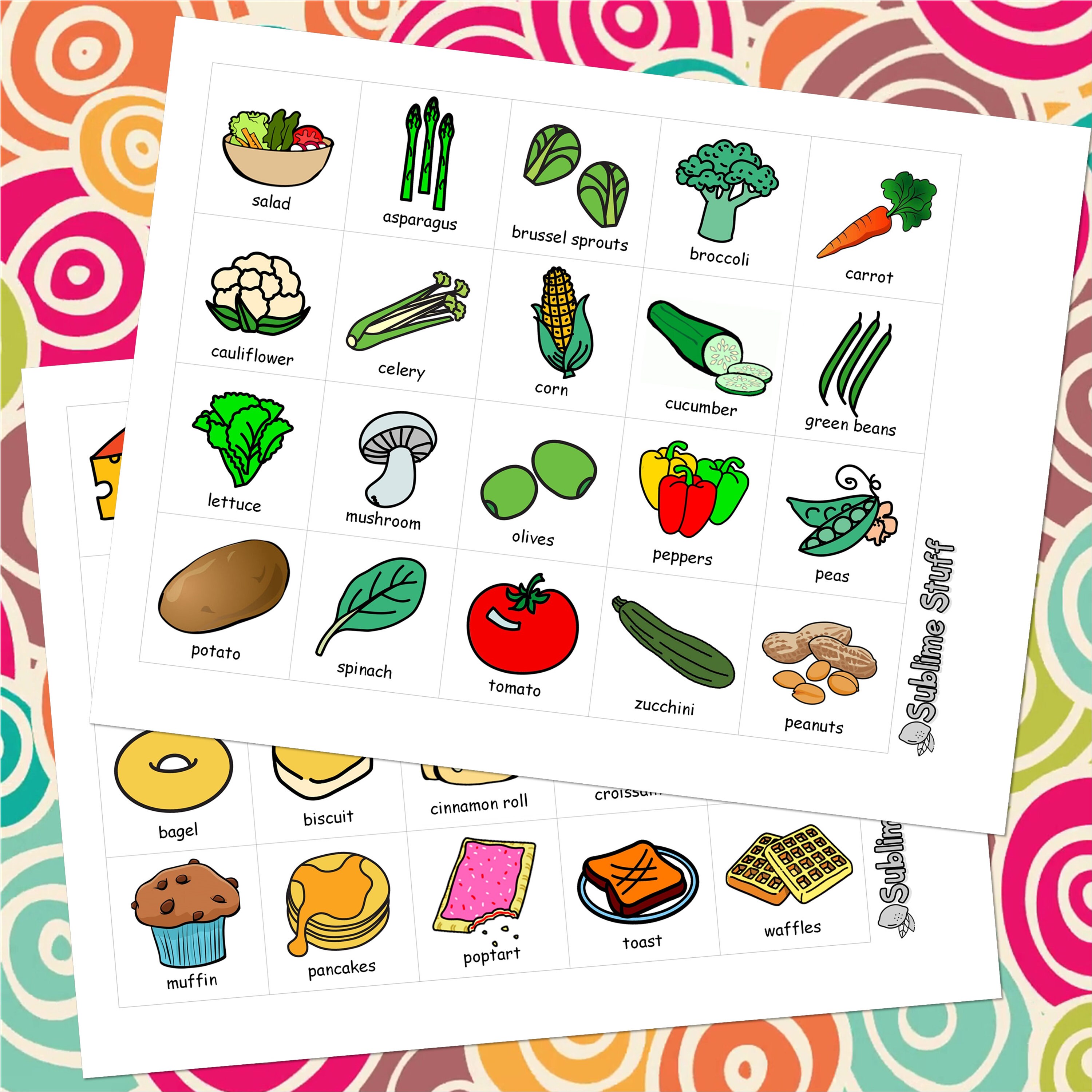 WHATS TO EAT Printable Aide Kids Visual Mealtime Planner - Etsy Ireland