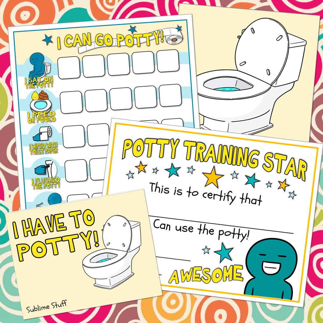 POTTY TRAINING : Kids Infograph Visual PCS Health & Hygiene ...