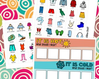 Get Dressed Chart - Etsy