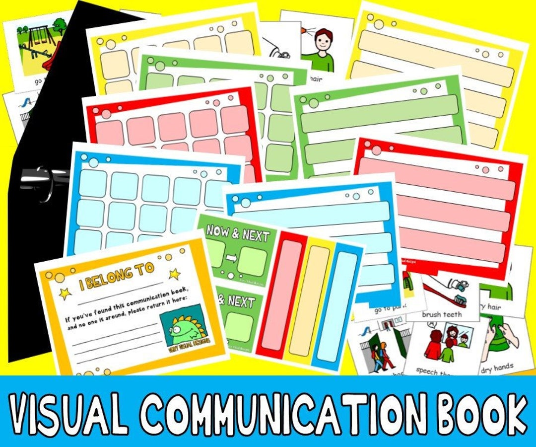 COMMUNICATION PICTURE BOOK With Pecs Picture Cards : Schedule, Routines ...