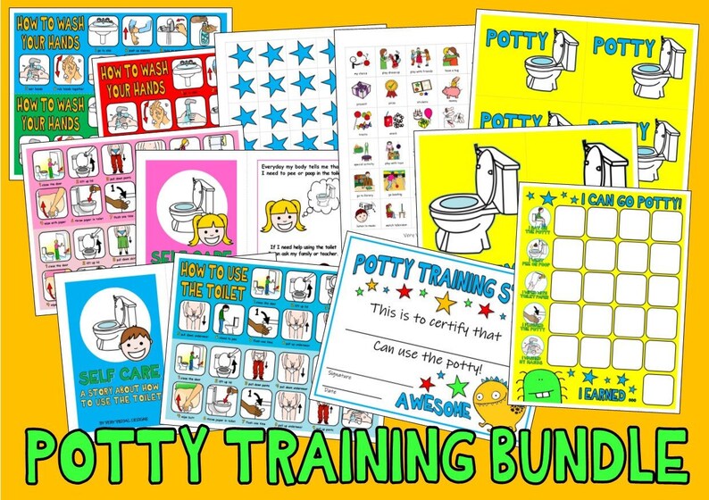 POTTY TRAINING BUNDLE: Social Story How-to & Reward Charts - Etsy
