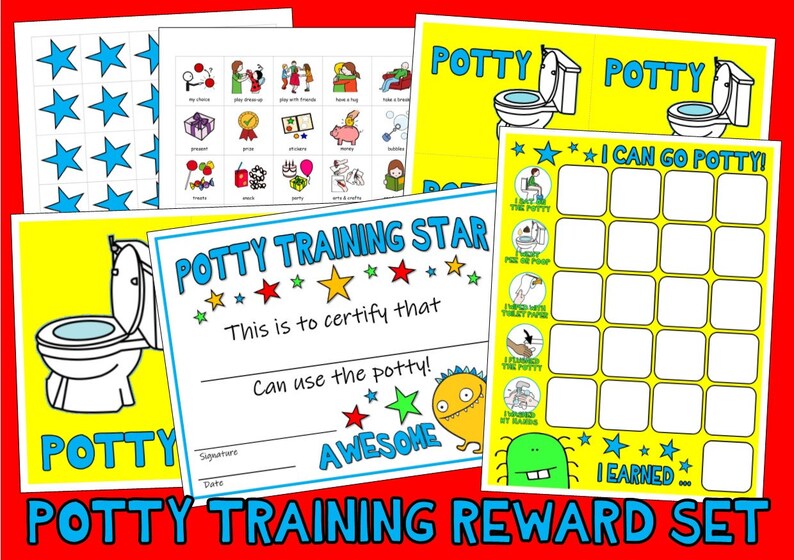 POTTY TRAINING BUNDLE: Social Story, How-to & Reward Charts ... Visual ...