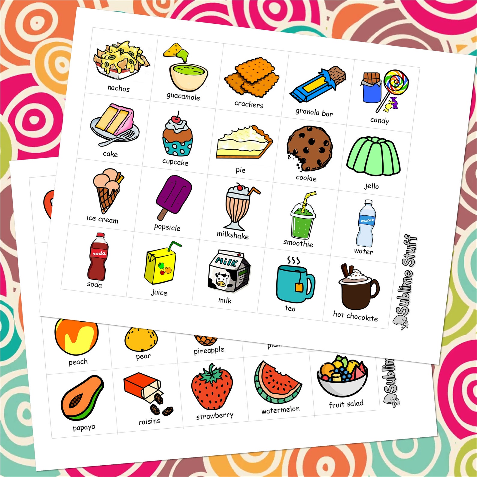 WHATS TO EAT Printable Aide Kids Visual Mealtime Planner - Etsy Ireland