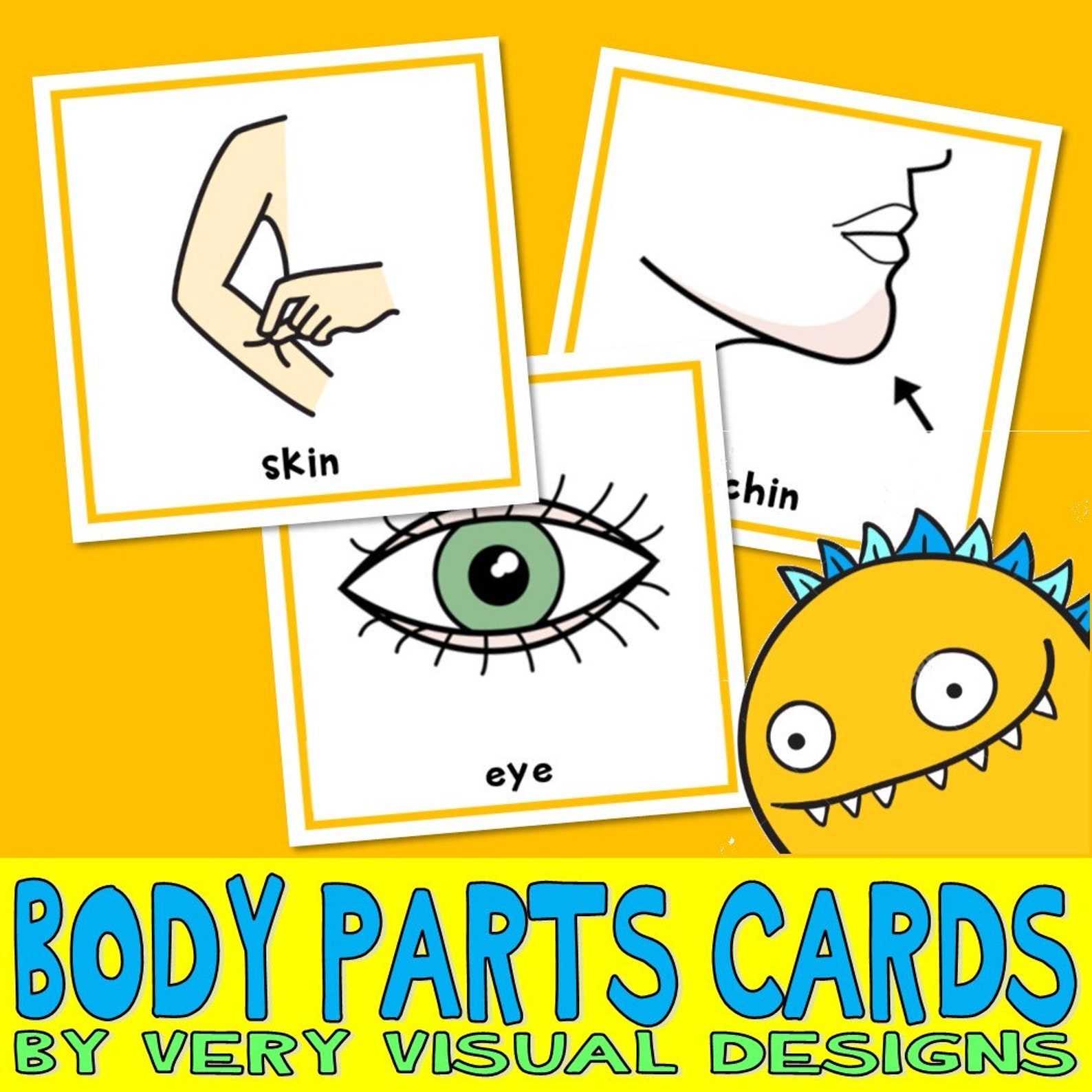 190 BODY PARTS PECS : Large Picture Communication Cards Anatomy Health ...
