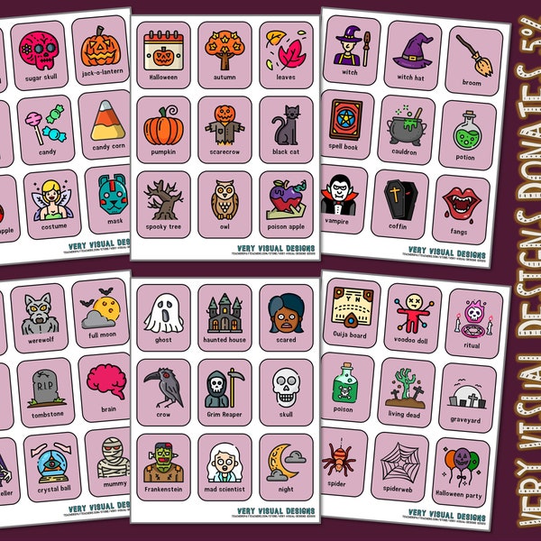 Halloween Aba Visual Support - Etsy