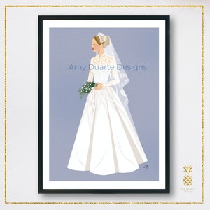 Her Serene Highness Princess Grace Kelly of Monaco on Wedding Day - Etsy