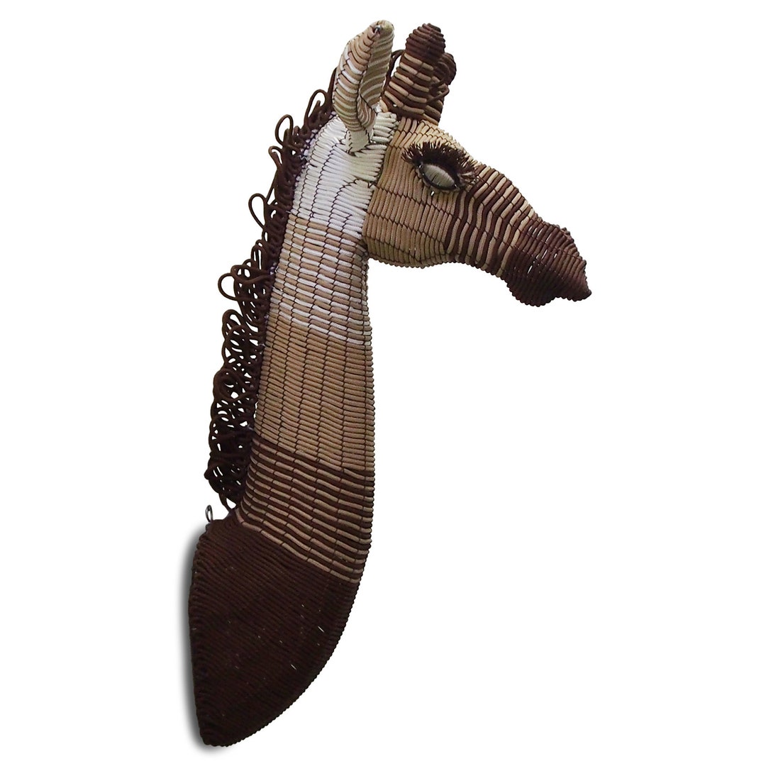 Natural Colour Giraffe Head | Animal Wall Decor | Animal Art - Etsy