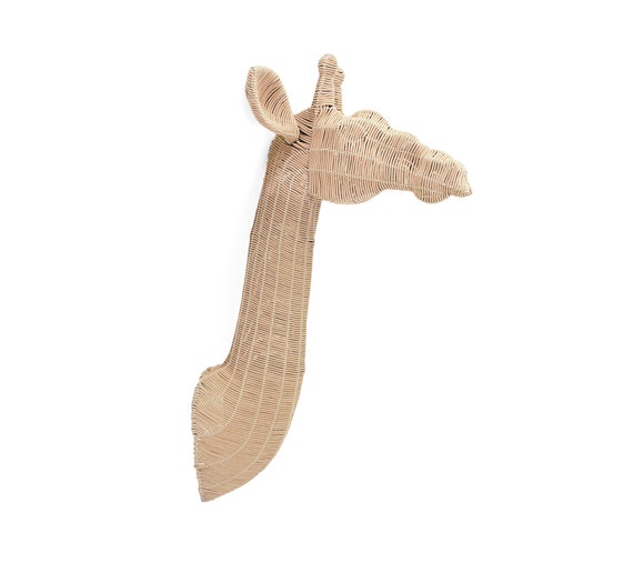 Natural Colour Giraffe Head Animal Wall Decor Animal Art | Etsy