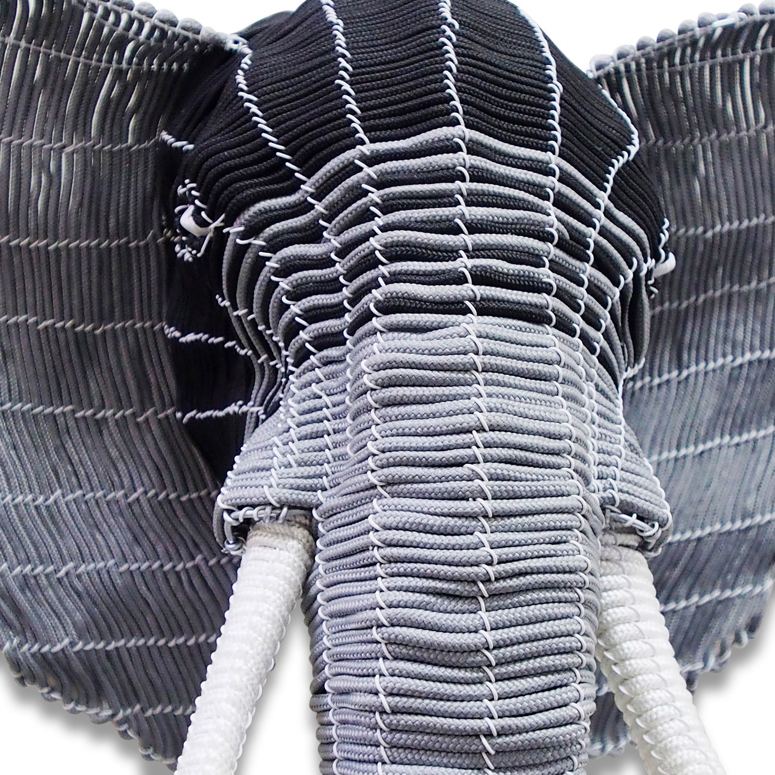 Rope and Wire Elephant Head | Animal Wall Decor | Animal Art | Funky ...