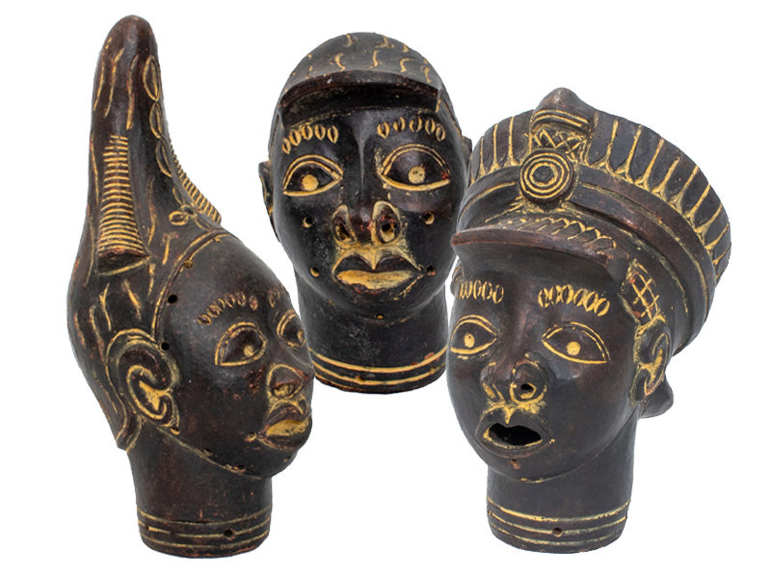 Hand Shaped Nigerian Terracotta Heads - Etsy