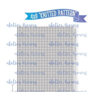 ADG-039 KNITTED PATTERN - 3x4 - Planner Stamps (photopolymer Clear ...