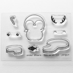 ADM-004 PENGUIN - Mini - Planner Stamps (photopolymer Clear Stamps ...
