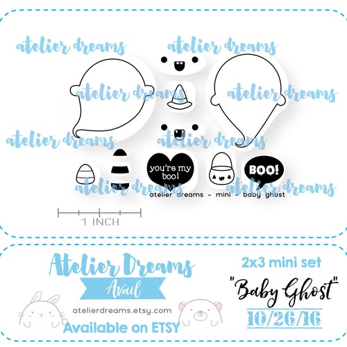 ADM-004 PENGUIN Mini Planner Stamps photopolymer Clear - Etsy