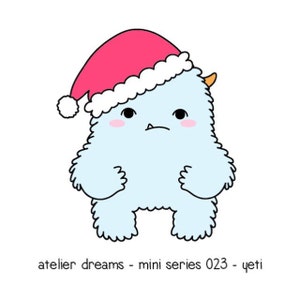 ADM-005 YETI - Mini - Planner Stamps (photopolymer Clear Stamps) Yeti ...