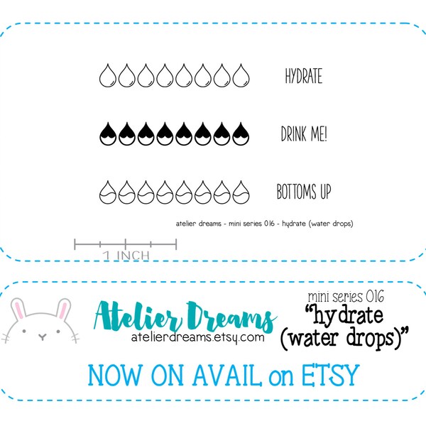 Water Drop Stamp - Etsy