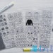 ADG-039 KNITTED PATTERN 3x4 Planner Stamps photopolymer Clear Stamps ...