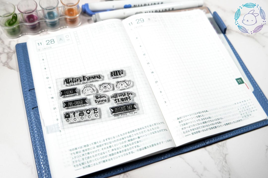ADM-064 FIRST YEAR 2"x3" Mini - Planner Stamps (photopolymer Clear ...